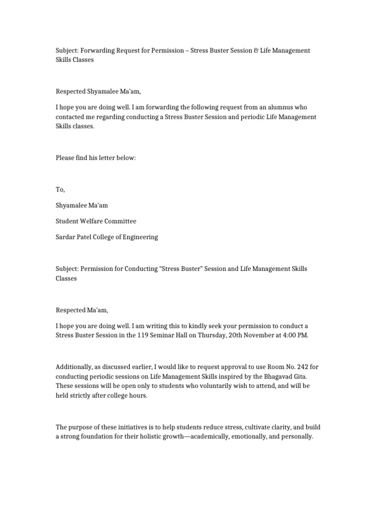 Forwarding Letter | PDF