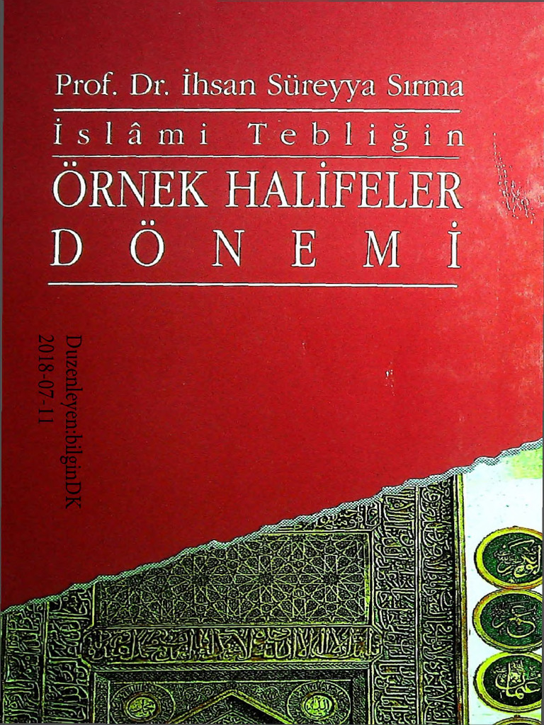Ihsan Sureyya Sirma - Ornek Halifeler Donemi (Bilgindk) | PDF