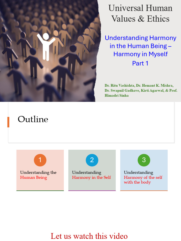 Understanding Human Harmony and Needs | PDF | Feeling | Quantity