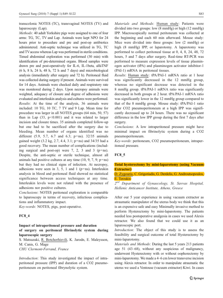 6. Mini Laparotomy (1) | PDF | Peritoneum | Clinical Medicine
