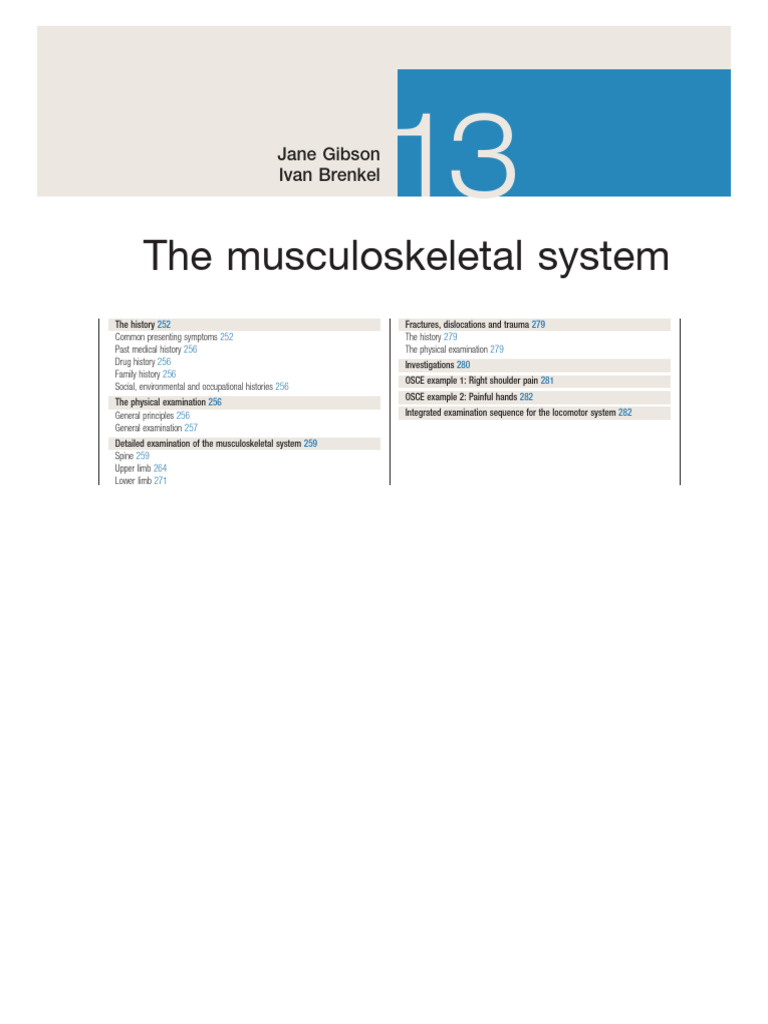 Macleod's Clinical Examination - Chapter 13 The MSK System | PDF ...