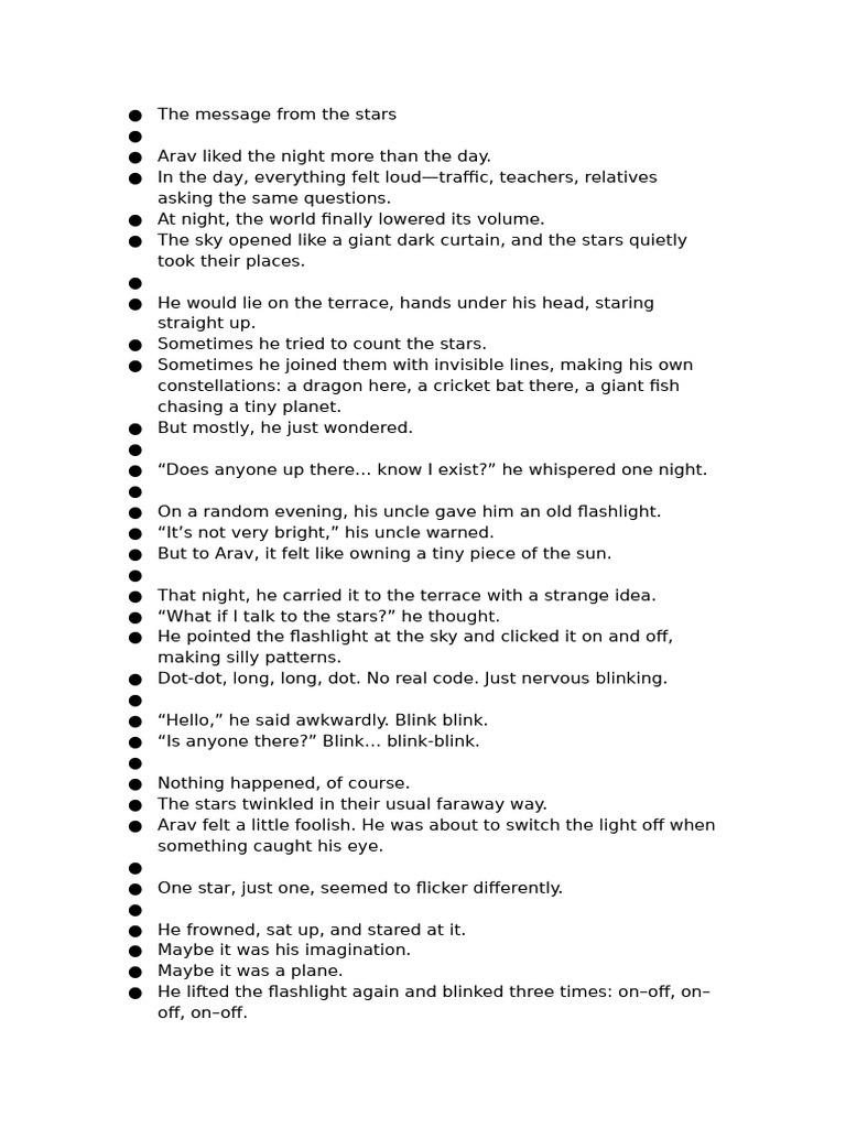 The Message From the Stars | PDF