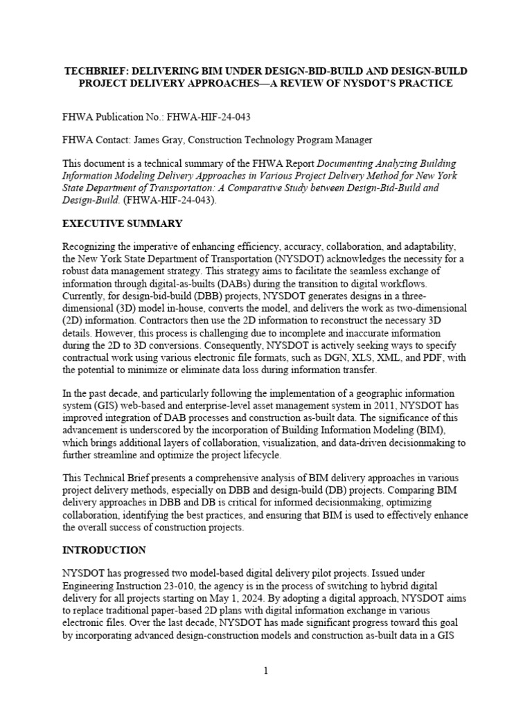 (Aet A 102 Fall 2025) Session 1 - Ny Sdot Bim | PDF | Building ...