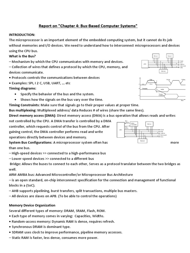 Understanding Bus-Based Computer Systems | PDF | Random Access Memory | Embedded System