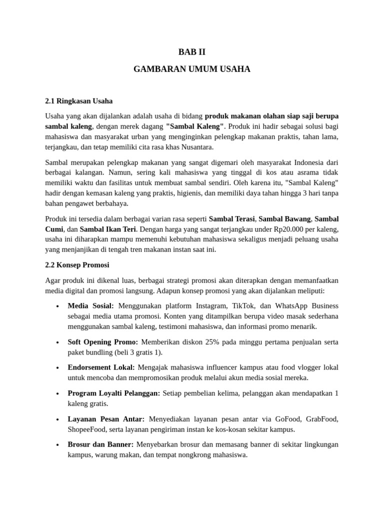 BAB II | PDF