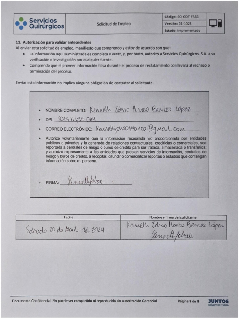 Carta Firmada | PDF