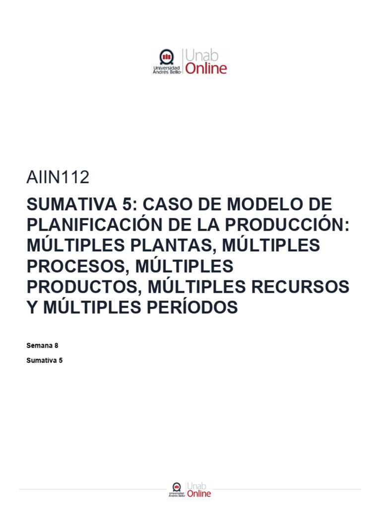 aiin112_s8_sumativa5 | PDF | Programación lineal