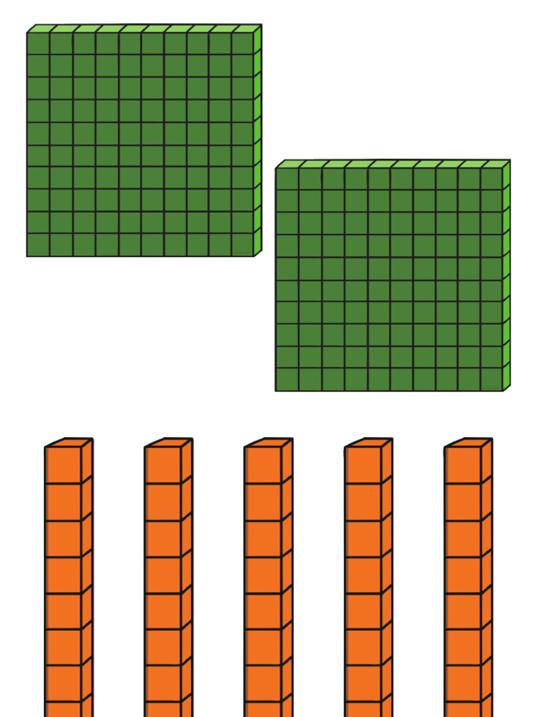Color Place Value Cutouts | PDF