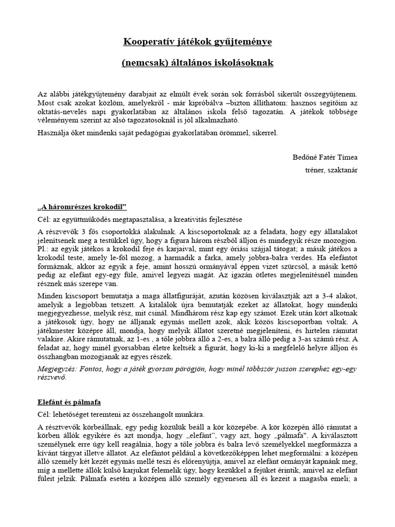 kooperativ-jatekok_Bedone | PDF