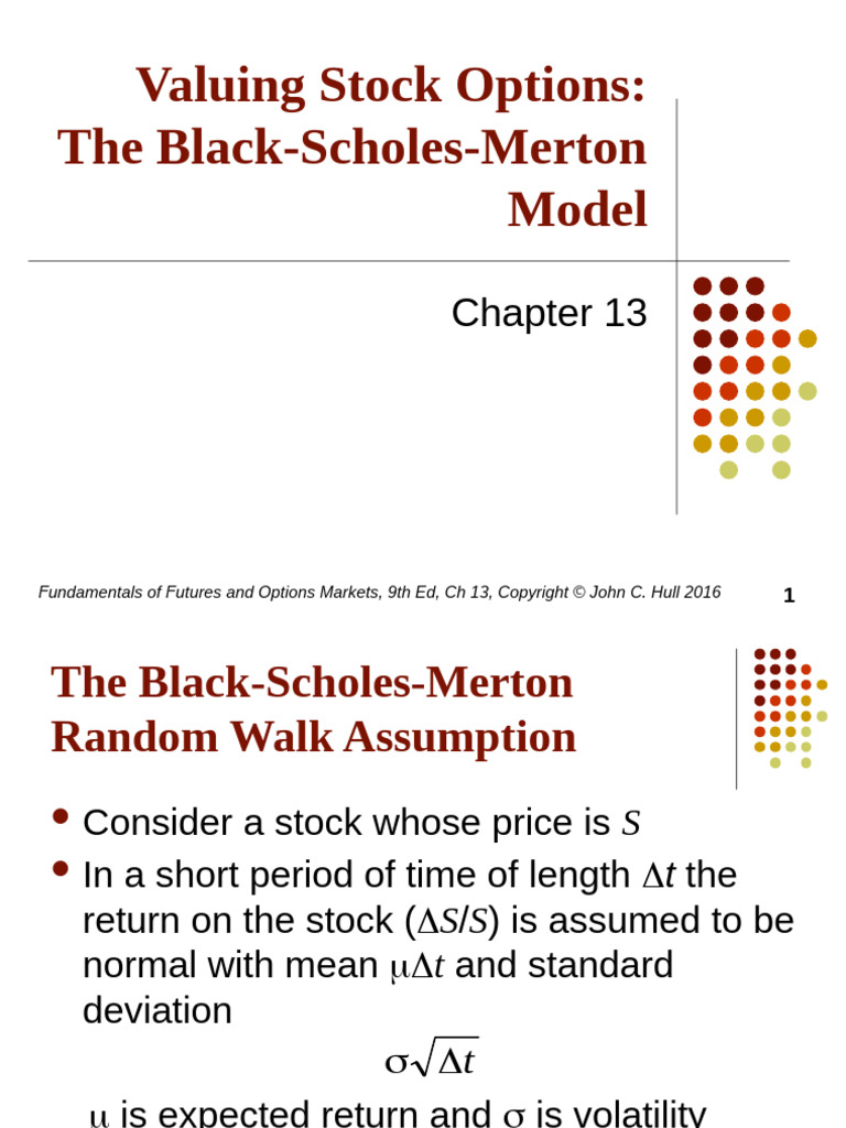 Black-Scholes-Merton Model Explained | PDF | Option (Finance) | Black ...