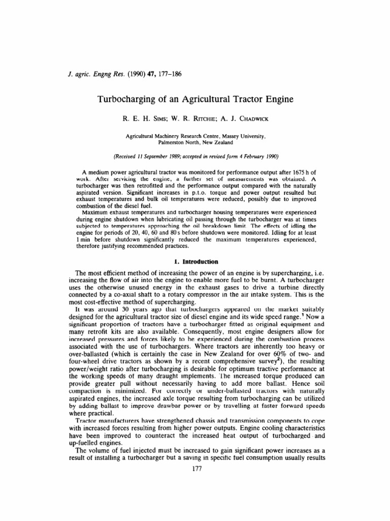 (Journal of Agricultural Engineering Research Vol. 47 Iss. None) Sims ...