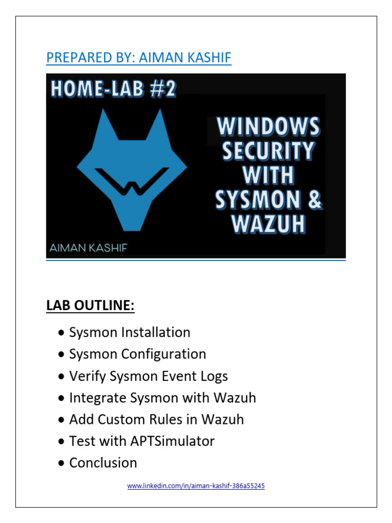 Sysmon Installation and Wazuh Integration Guide | PDF | Computing ...
