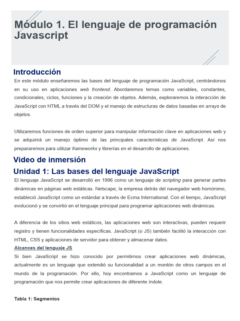 M1 Interfaz de Desarrollo Por TecLab | PDF | Script Java | Red mundial