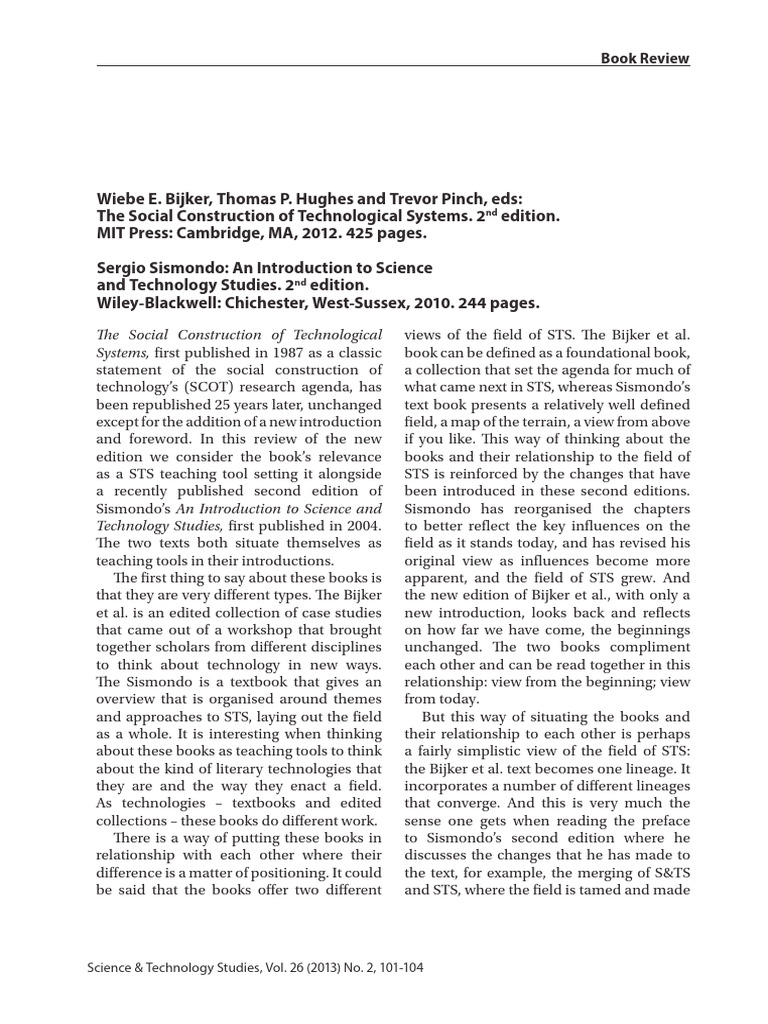 Bijker (New) | PDF | Liberal Arts Education | Science