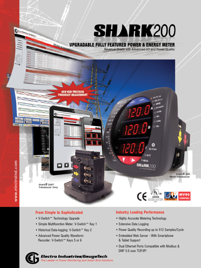 Shark® 200 Power Meter Overview | PDF | World Wide Web | Internet & Web