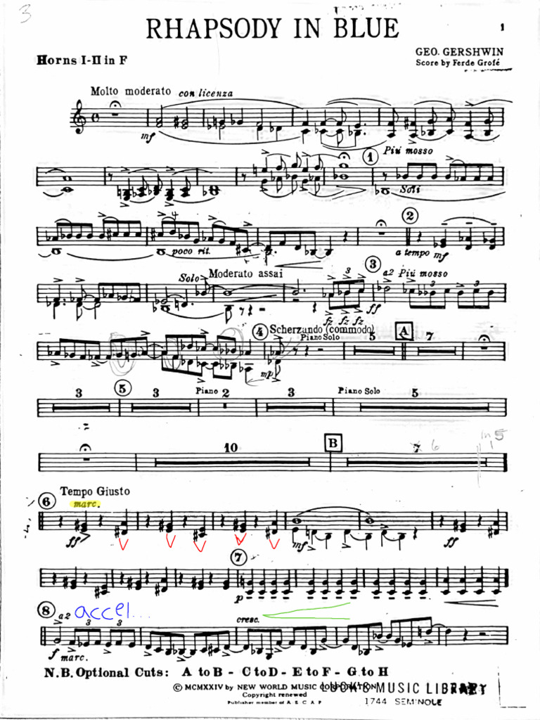 Gershwin Horn 1-2 | PDF
