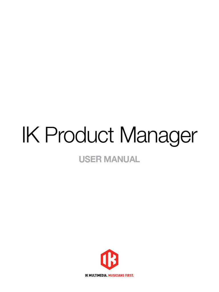 IK Product Manager User Manual | PDF | License | Legal Liability