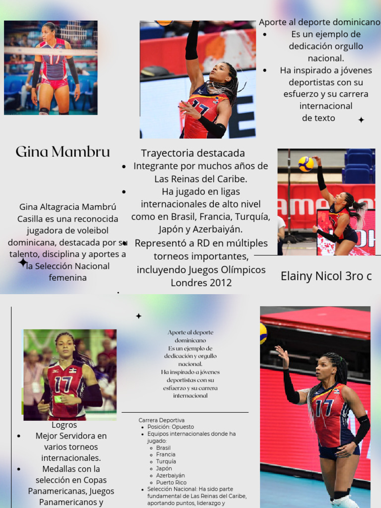 Elainy Bouchur Del Dia Del Deporte GINA MAMBRU | PDF | Entretenimiento ...
