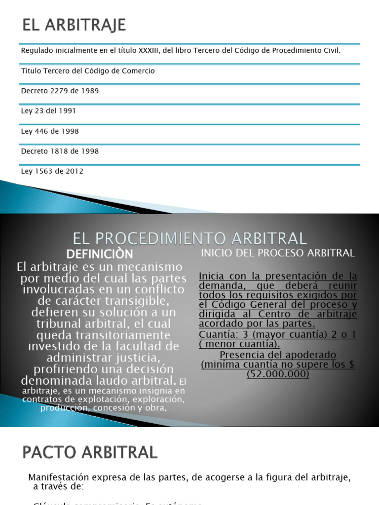 Procedimiento Arbitral | PDF | Arbitraje | Ley común