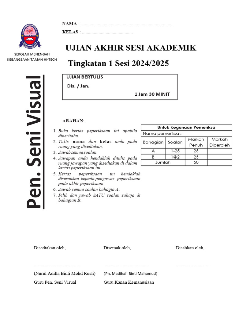 PSV Uasa 2025 | PDF