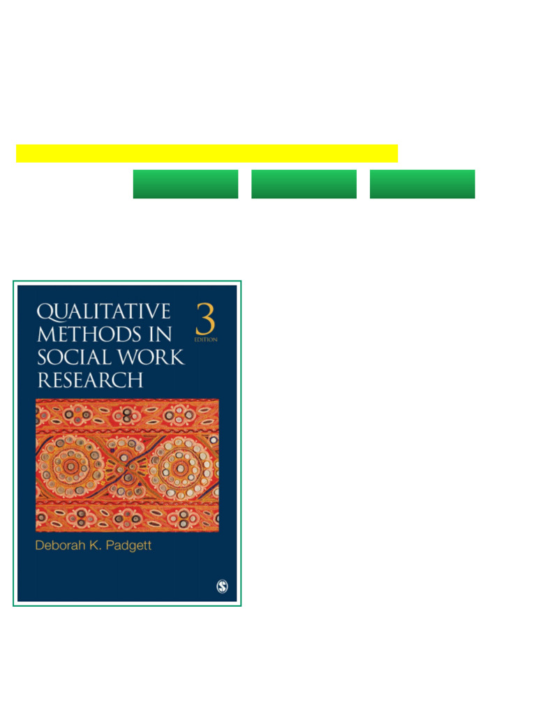 Qualitative Methods in Social Work Research (SAGE Sourcebooks for the ...