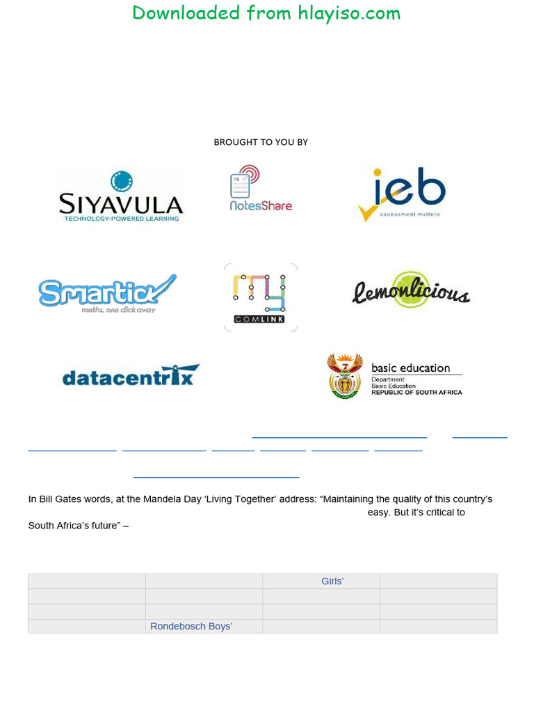Technology Grade 9 June Exam 2019 - Hlayiso - Com | PDF | Beam ...