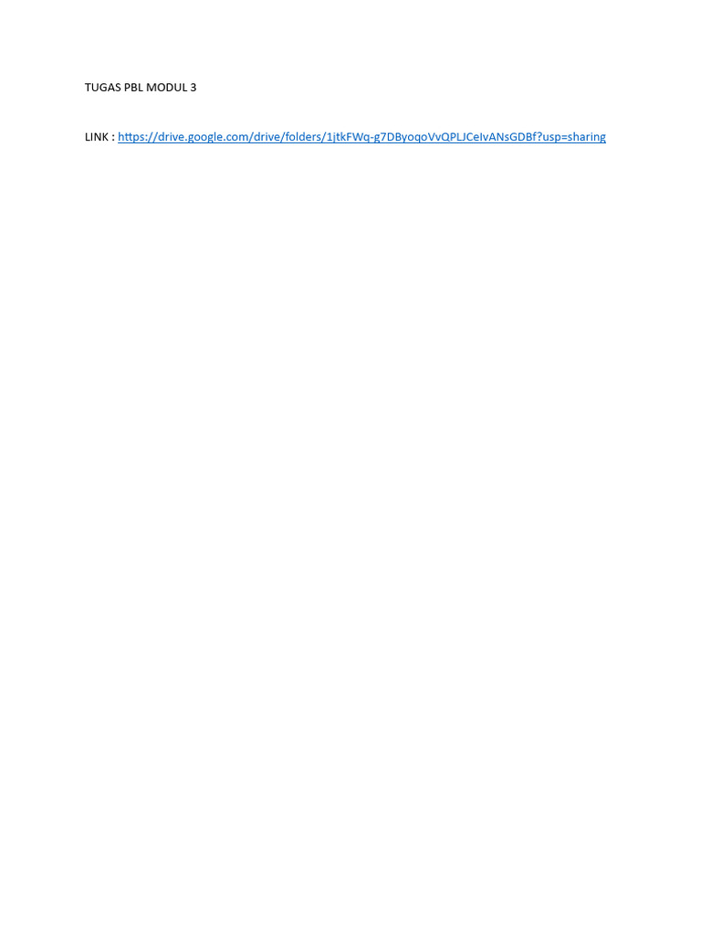 Tugas PBL Modul 3 | PDF