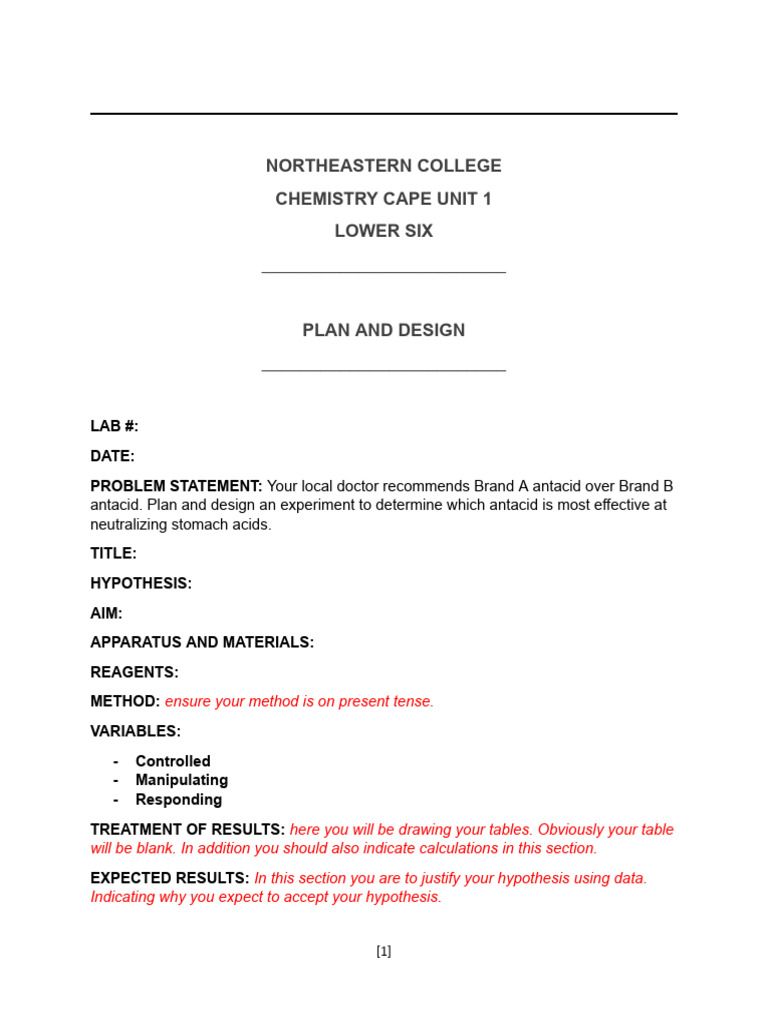 Lower 6 Plan and Design 1 | PDF