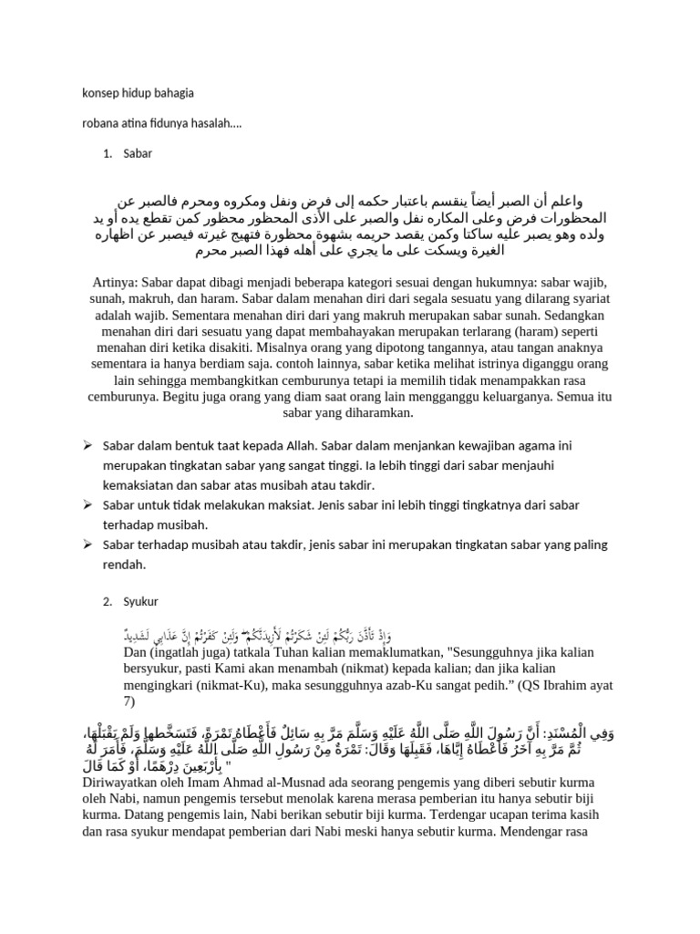 konsep hidup bahagia | PDF