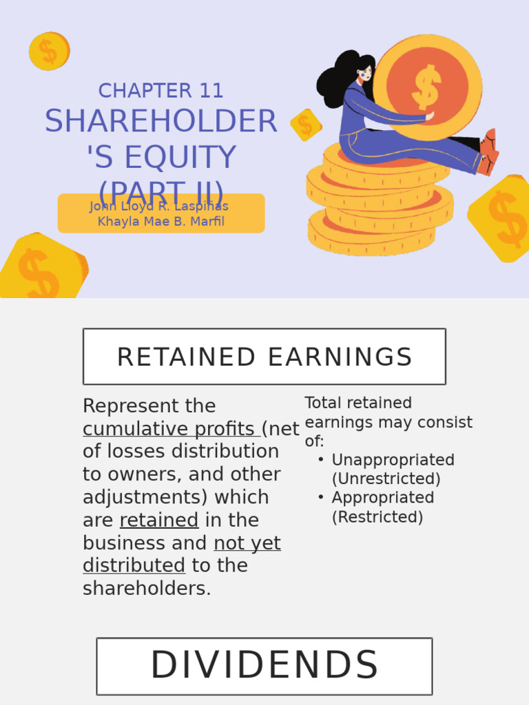 IA2_CHAPTER_11_B.pptx_20251103_061946_0000 | PDF | Dividend | Treasury Stock