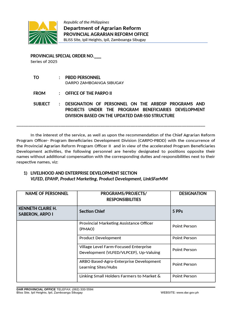 PBDD Assignment and Designations (RMP) 2024 (Reviewed Jan 20, 2025 ...
