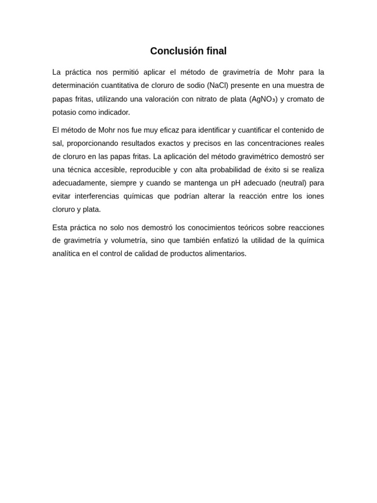 Conclusión Final | PDF