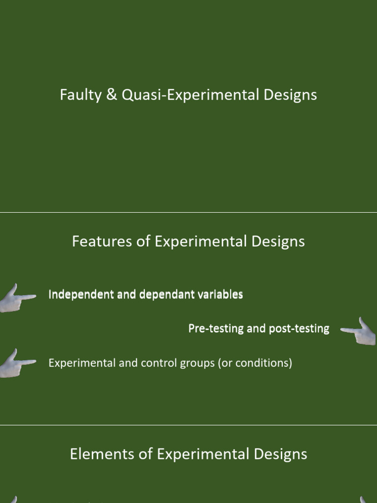 Quasi-Faulty Experimental Designs | PDF | Experiment | Design Of ...