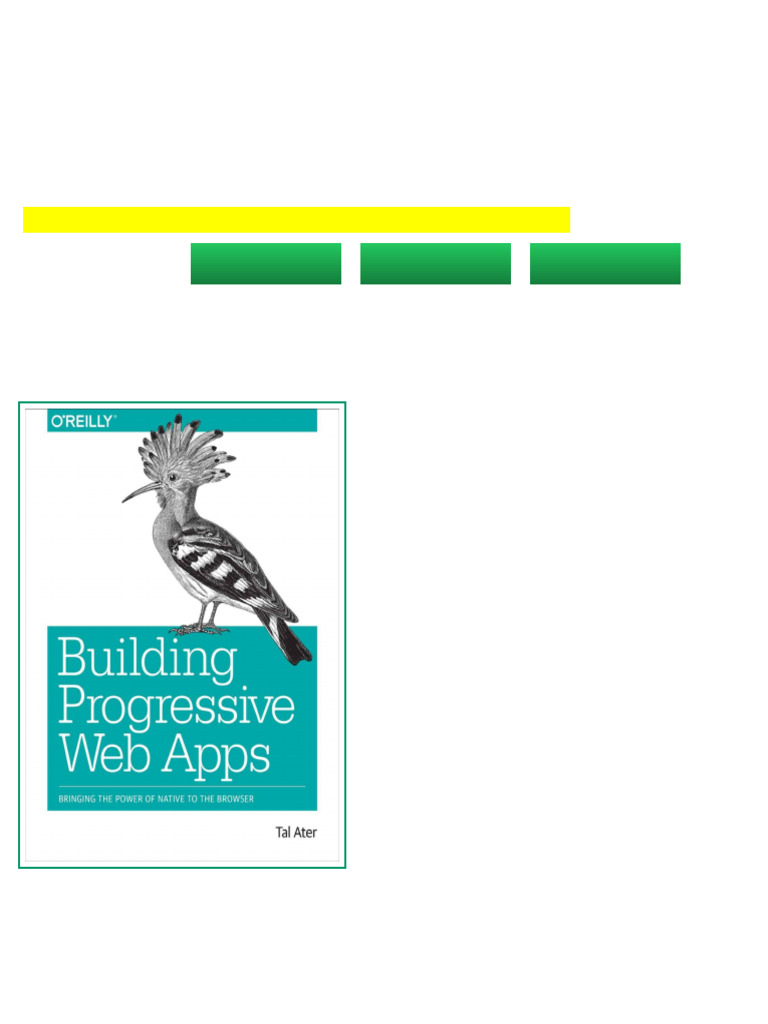 Building Progressive Web Apps Bringing the Power of Native pdf ...