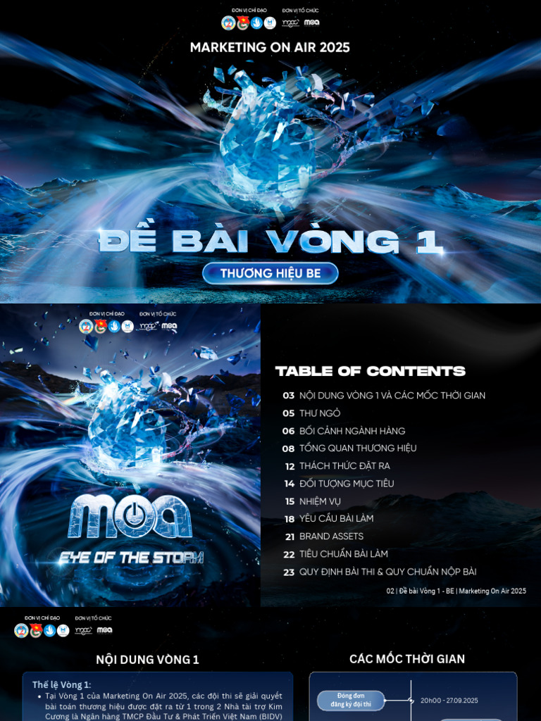 Moa 2025 - Đề Bài Vòng 1 - Thương Hiệu Be | PDF