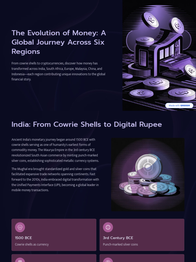The Evolution of Money A Global Journey Across Six Regions | PDF ...