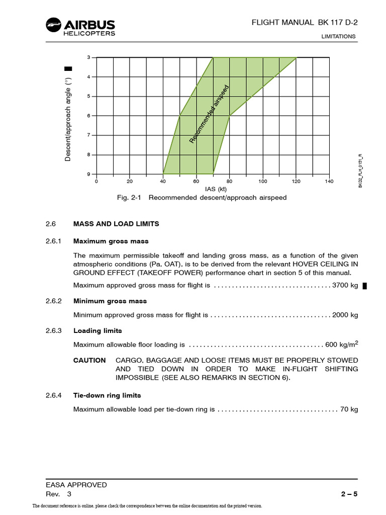 BK 117 D-2 Flight Manual Limitations | PDF | Aerospace | Aerospace ...