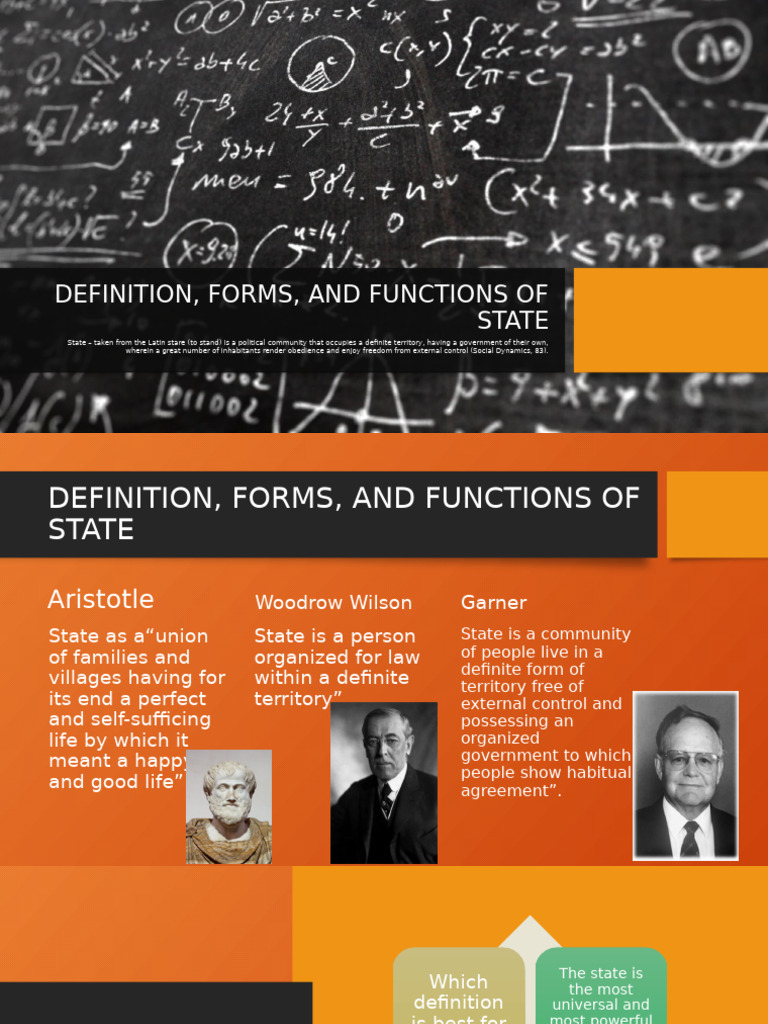 UCSP LESSON 7 Definition Forms Function of State | PDF | Tyrant | State (Polity)
