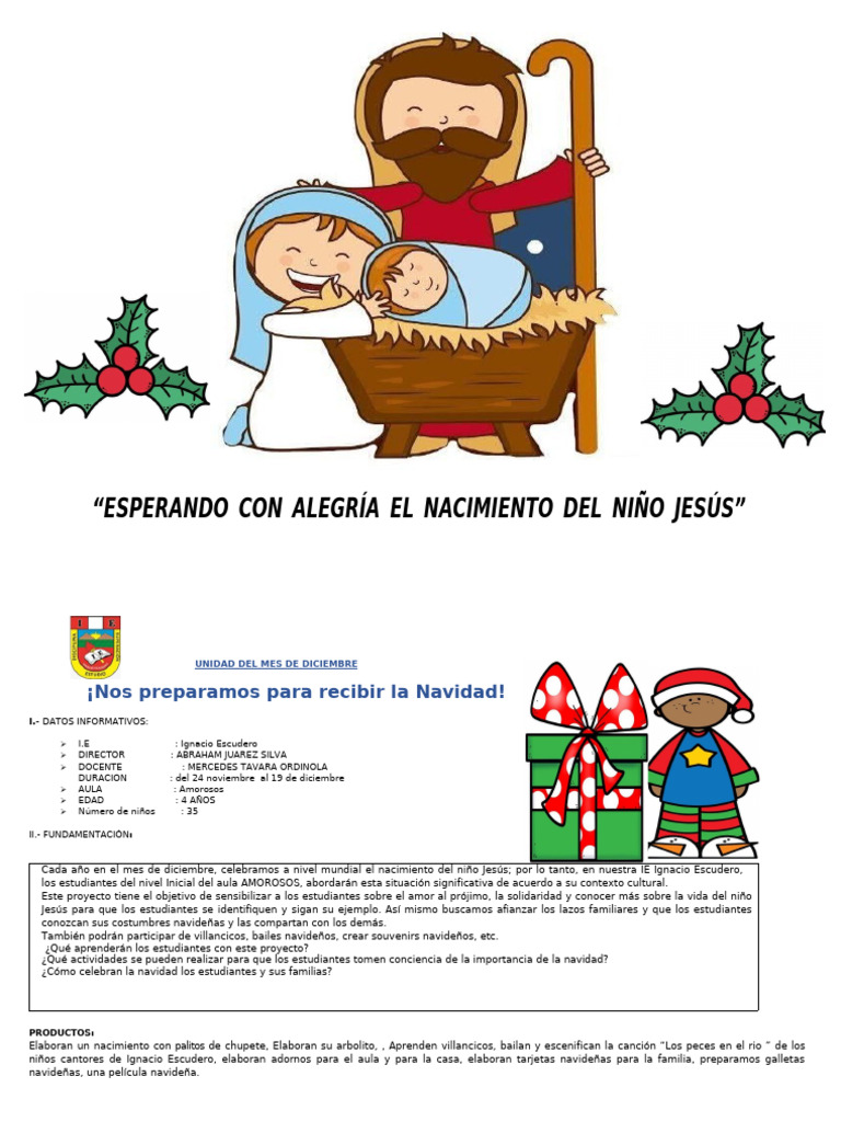 Unidad de Diciembre 2025 Meche | PDF | Navidad | Villancicos