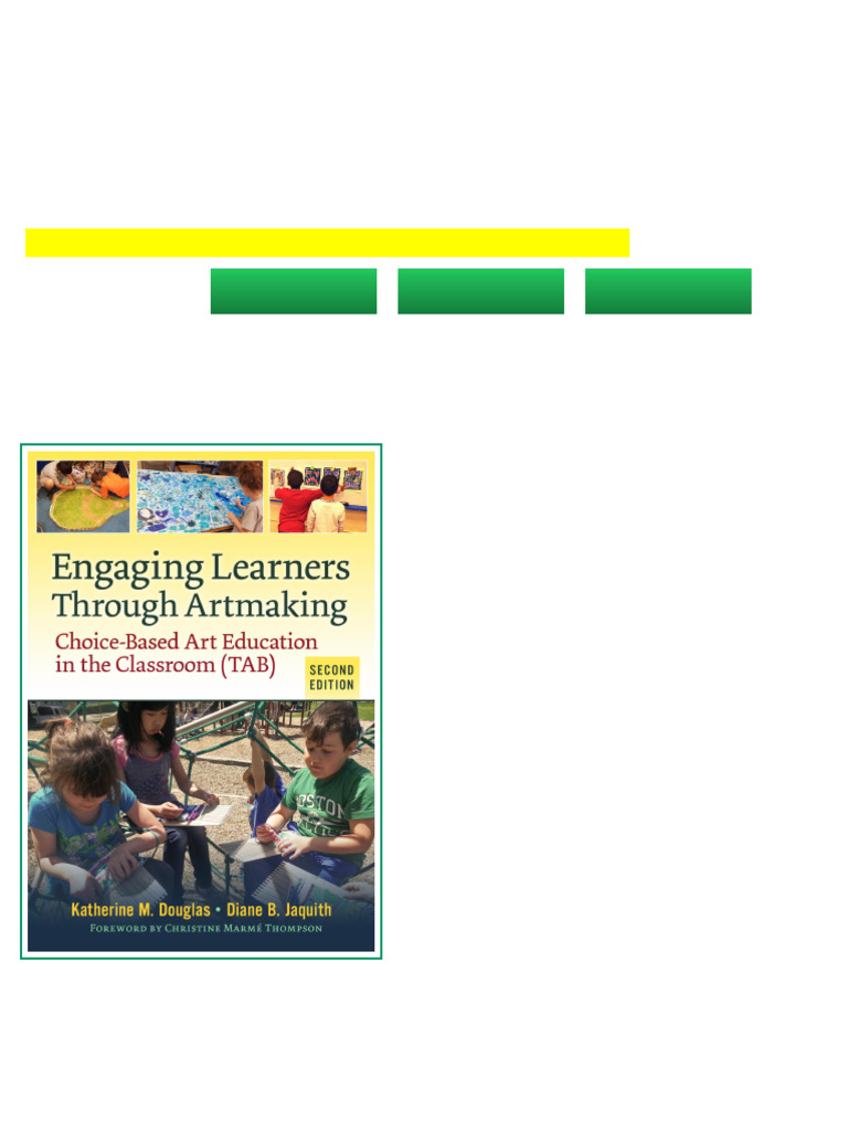Engaging Learners Through Artmaking Choice Based Art Education I Full | PDF