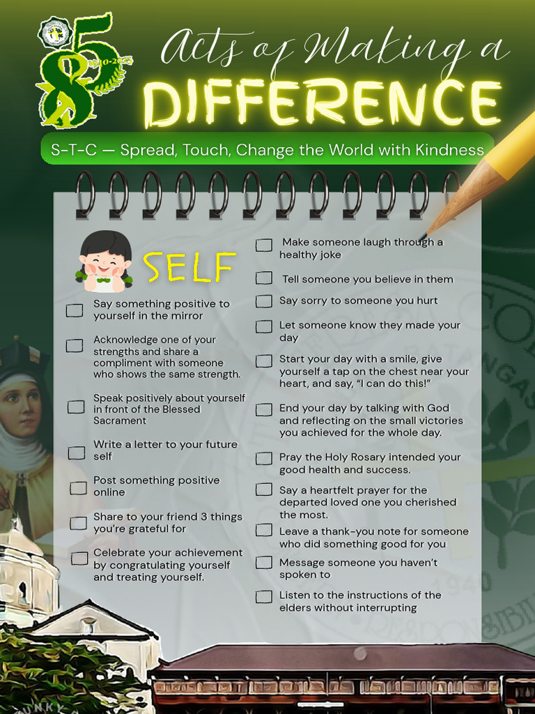 85 Acts of Making A Difference | PDF | Christian Worship And Liturgy