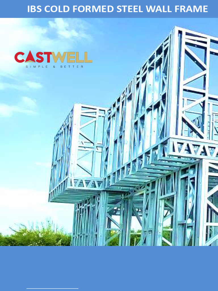 IBS Cold Formed Steel Wall Frame | PDF | Wall | Framing (Construction)