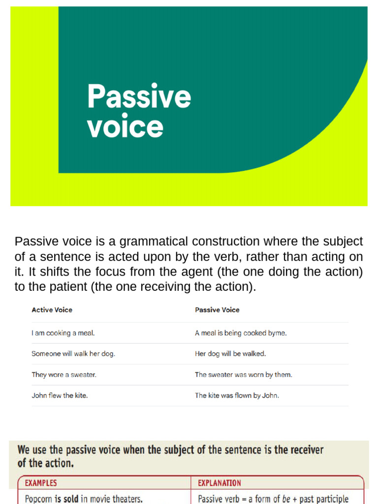 Pasive Voice | PDF | Academy Awards | Verb