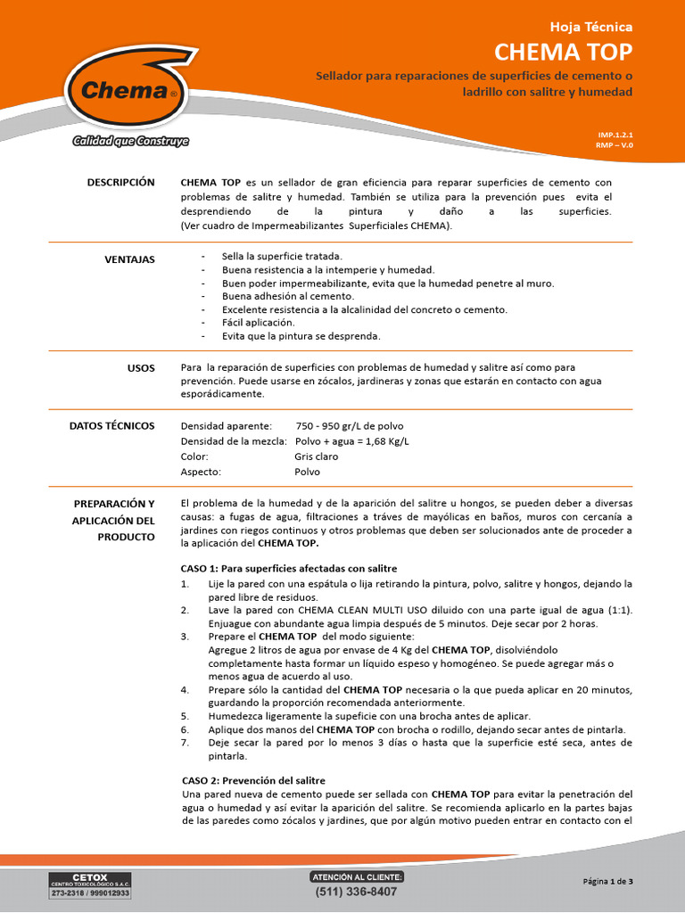 Chema Top | PDF | Hormigón | Agua