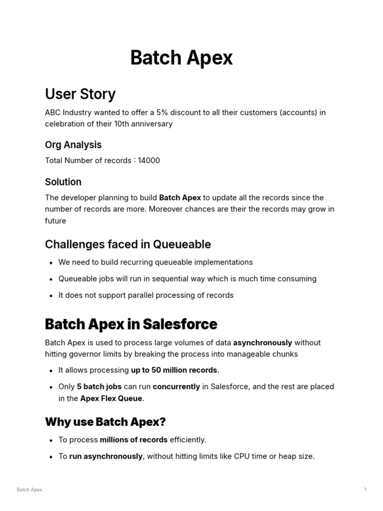 Batch Apex | PDF | Databases | Computer Science