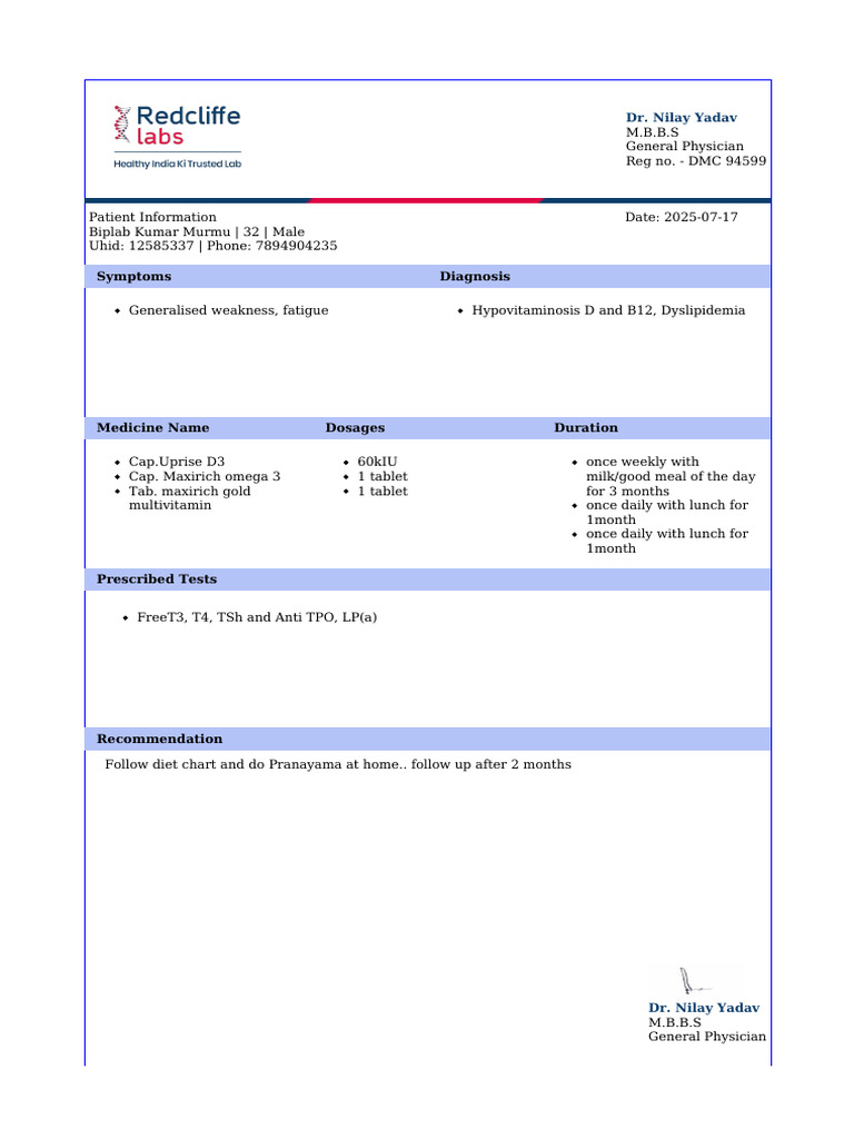 Prescription | PDF | Prescription Drugs | Physician