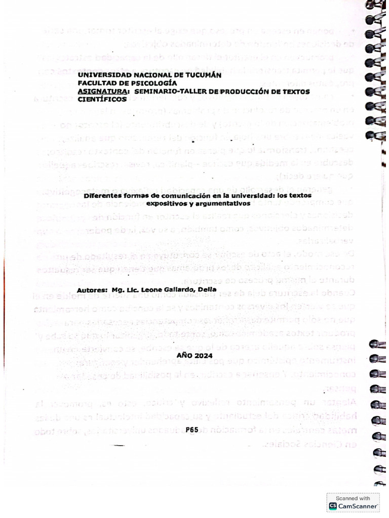 Leone Gallardo, Delia Texto Argum y Expo | PDF