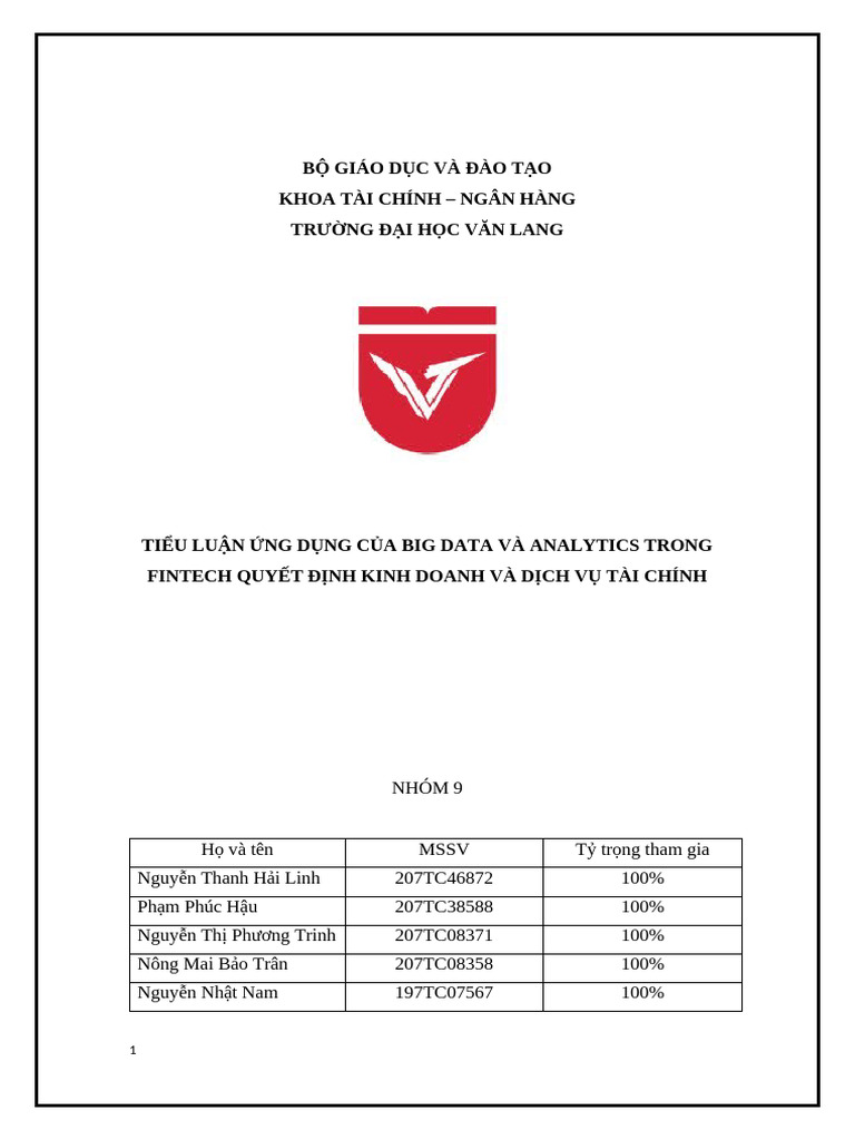 NG D NG C A Big Data Và Analytics Trong | PDF