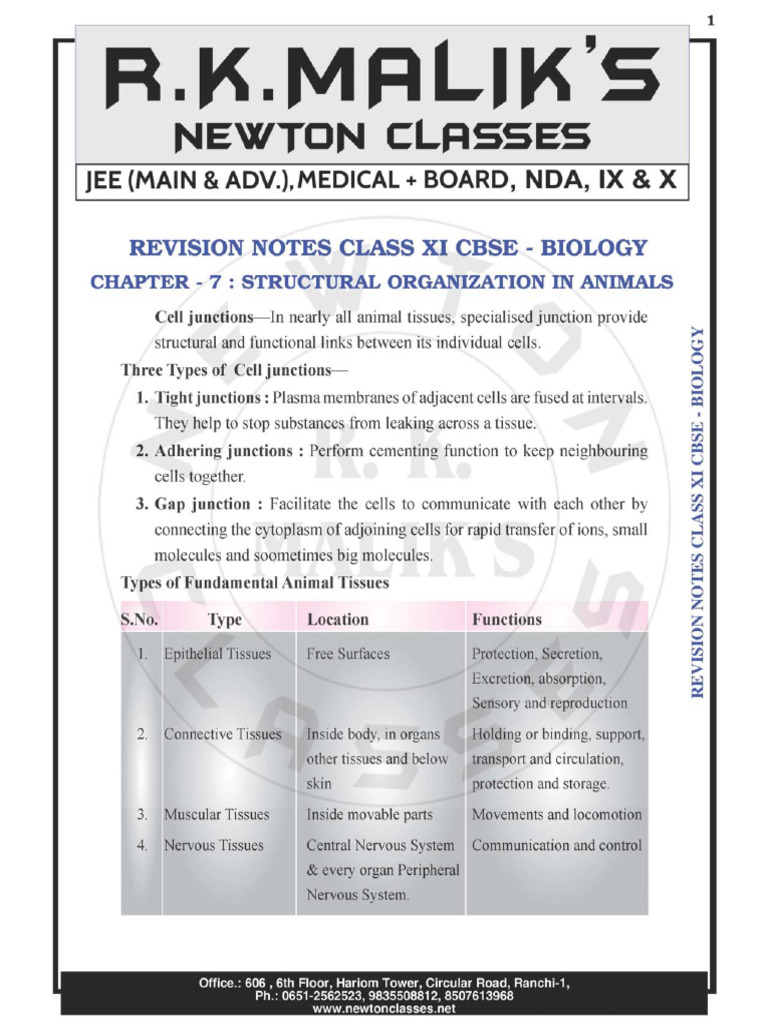 Structural Organisms in Animals | PDF