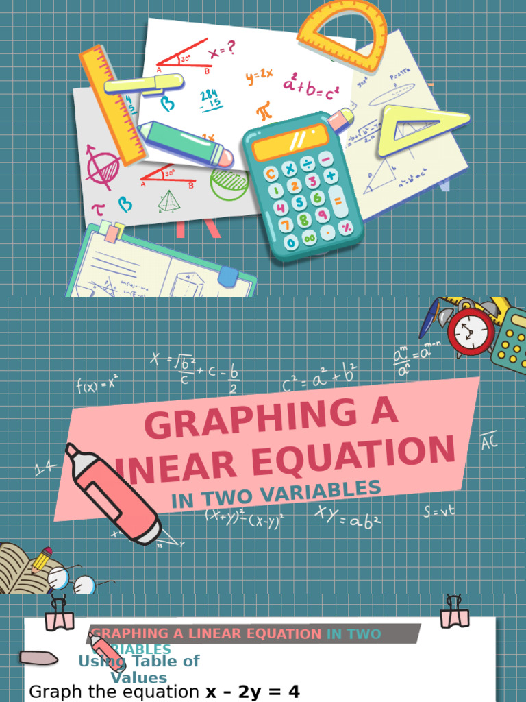 Q3W2-Graphing Linear Equation in Two Variables and Slope of A Line ...